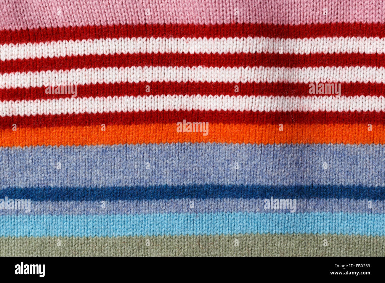 Knit wool fabric with colorful stripe texture background Stock Photo ...