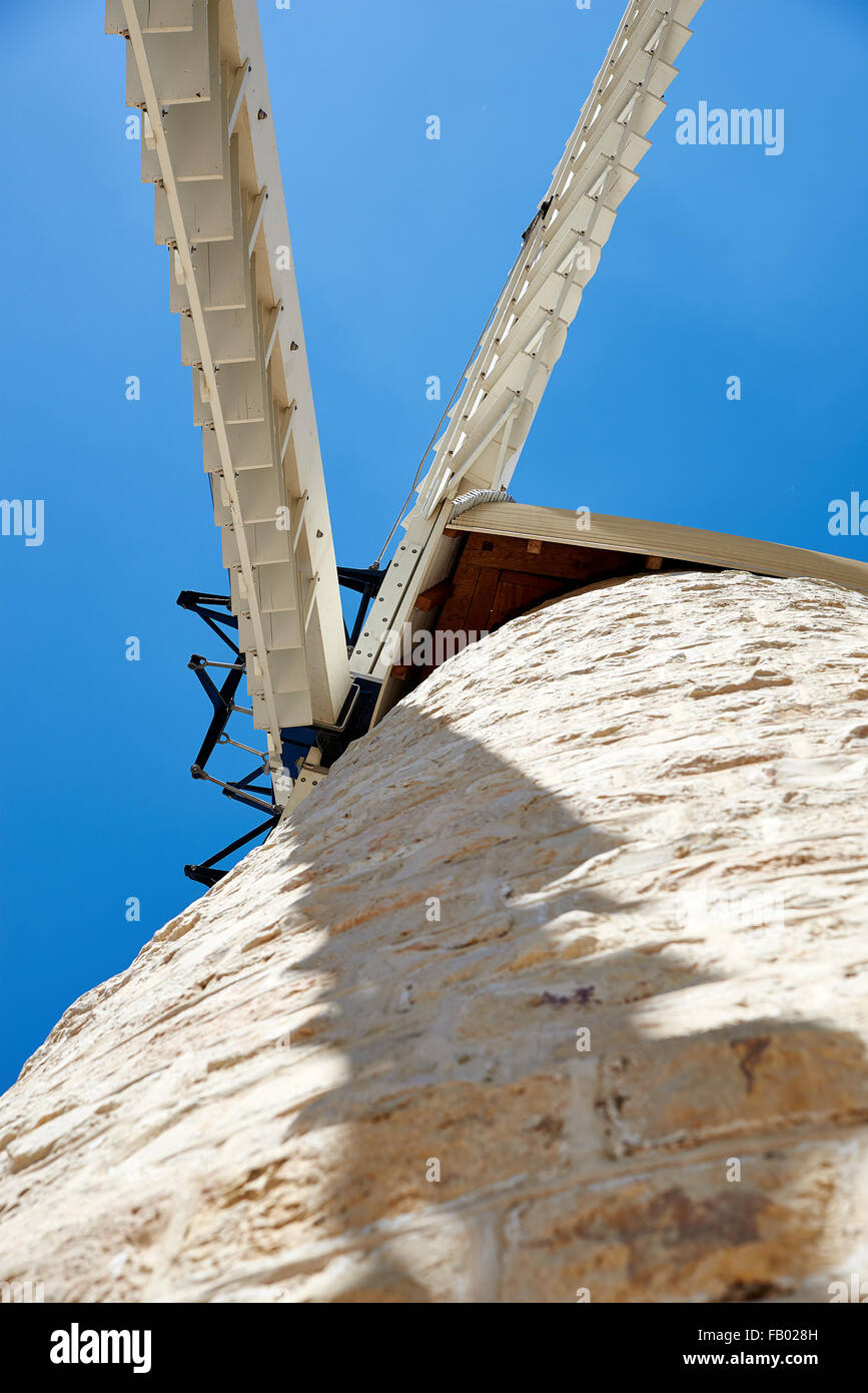 Old Montefiore windmill in Jerusalem Stock Photo - Alamy