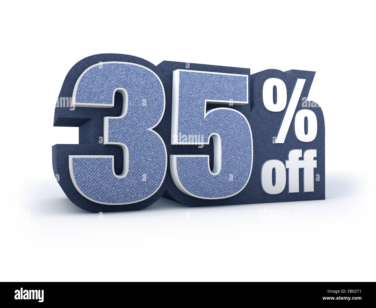 Discount price sign in blueish denim look, isolated on white background ...