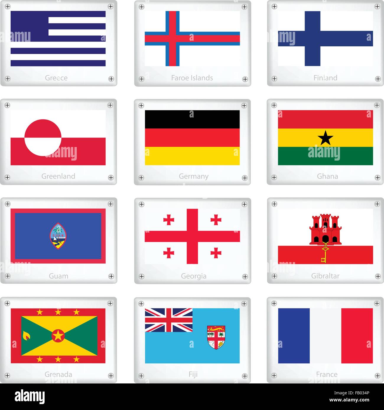 Greenland fiji flag Stock Vector Images - Alamy