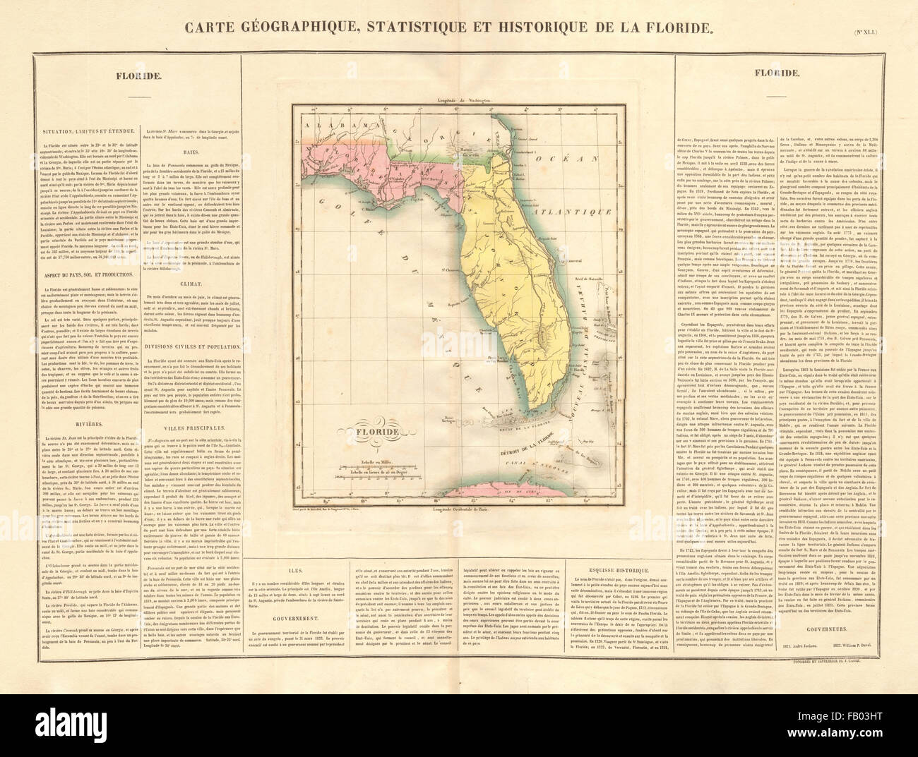 Map of florida hi-res stock photography and images - Alamy
