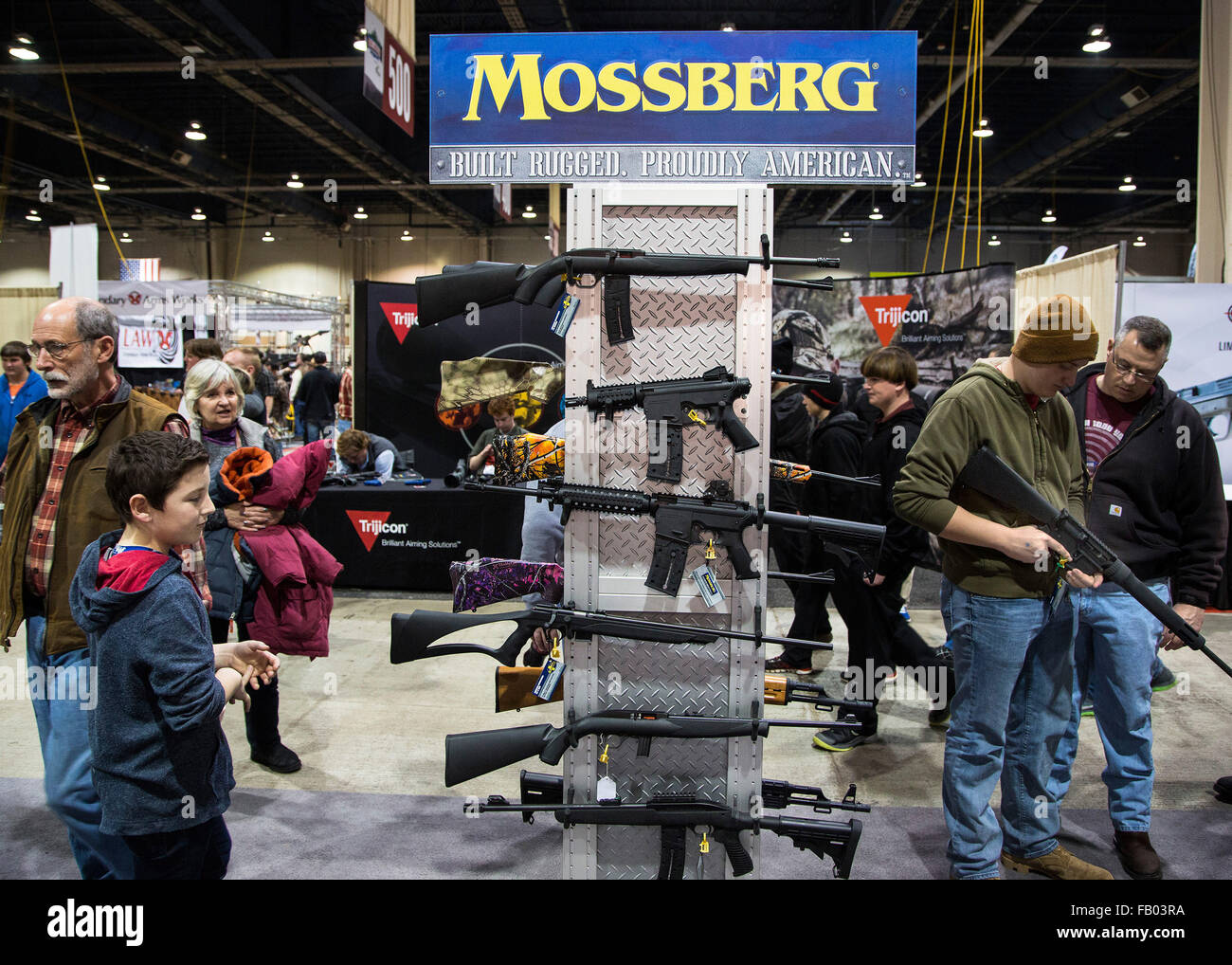 Harrisburg, Pennsylvania, USA. 13th Feb, 2015. A young boy looks on at ...