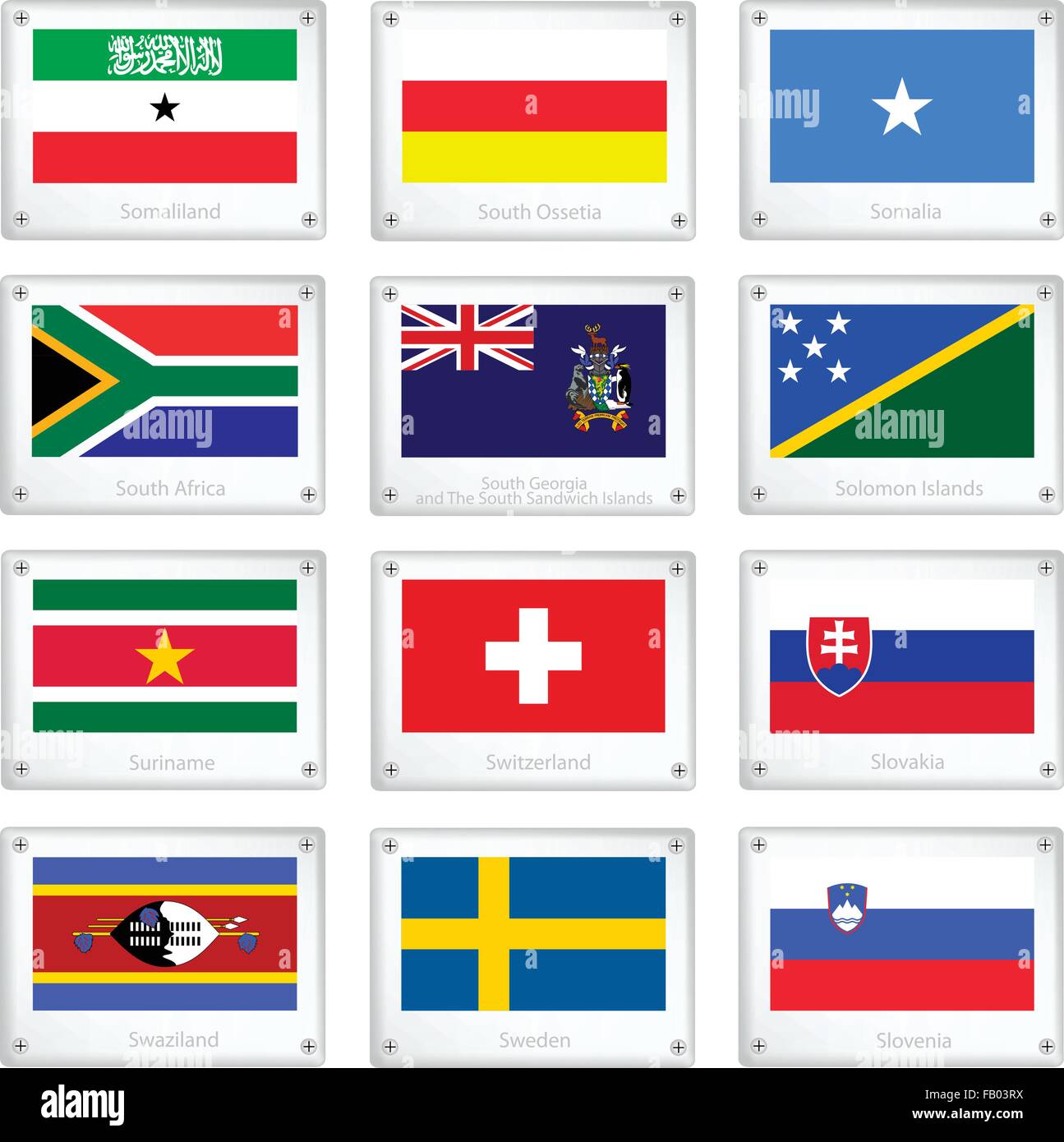 Georgia solomon islands flag Stock Vector Images - Alamy