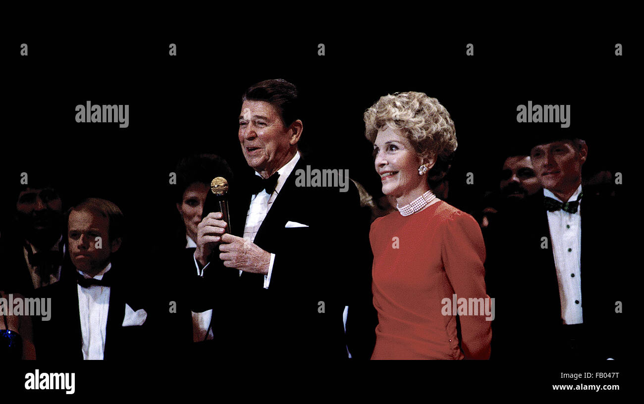 Washington, DC., USA, 19th January, 1985 President Ronald Reagan and ...