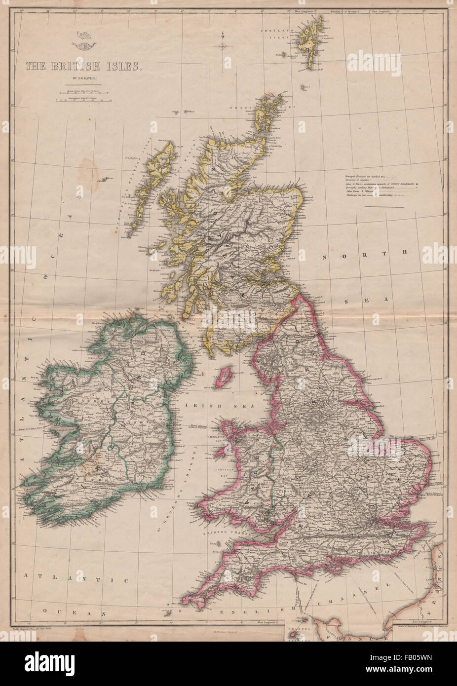 Outline map british isles hi-res stock photography and images - Alamy