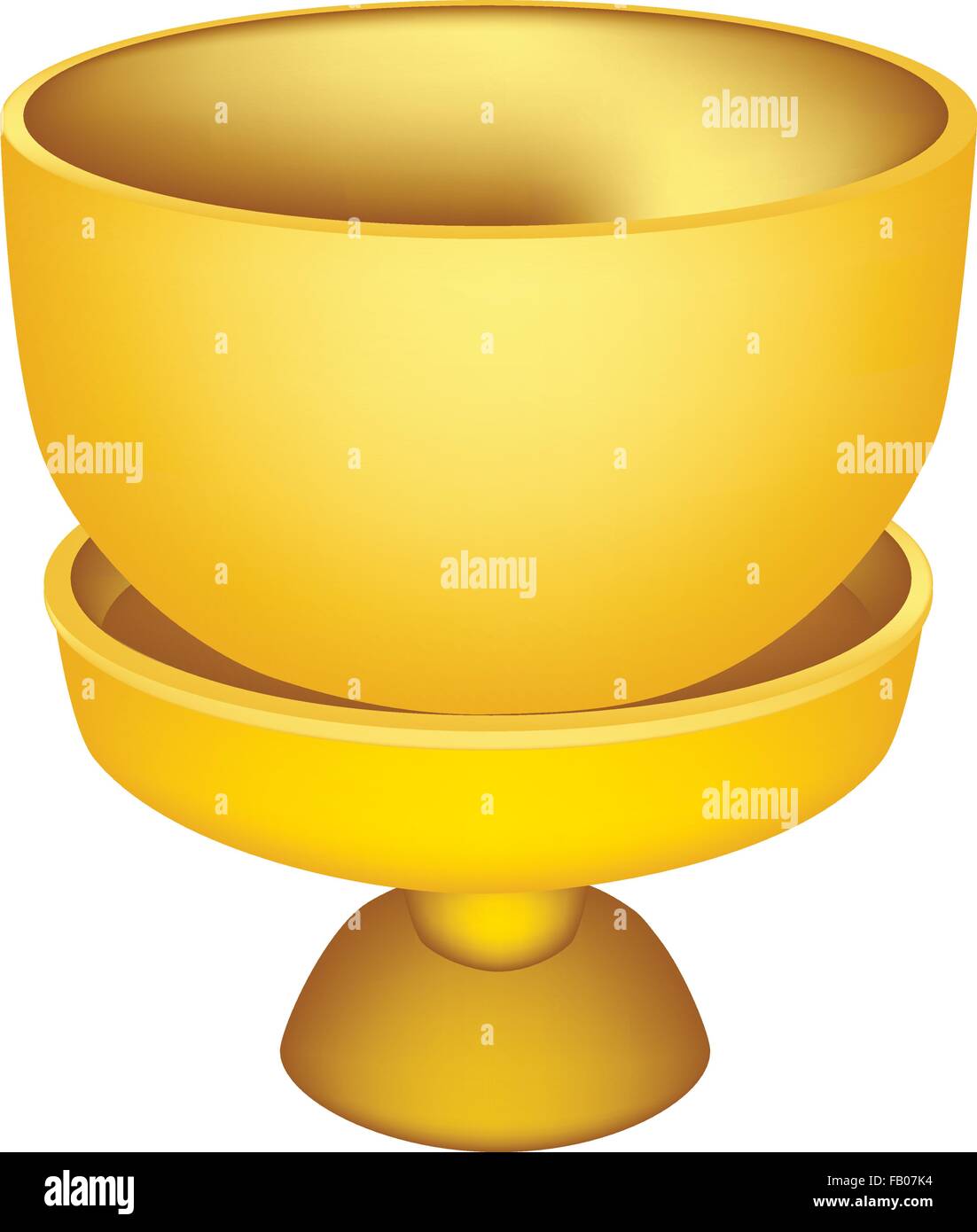 Illustration of Golden Bolw with Pedestal, Usually Made of Metal Such ...