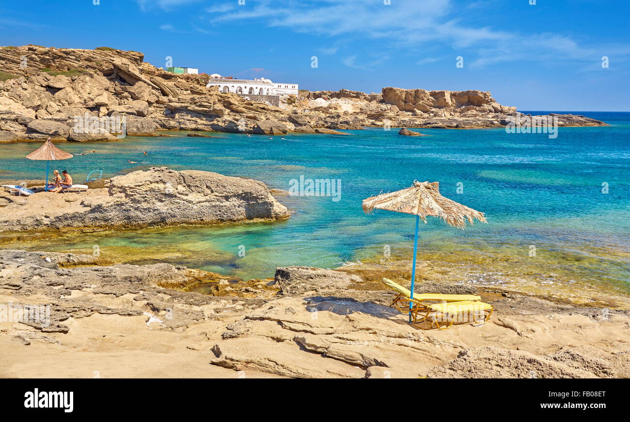 Kalithea Bay, Rhodes Island, Greece Stock Photo - Alamy