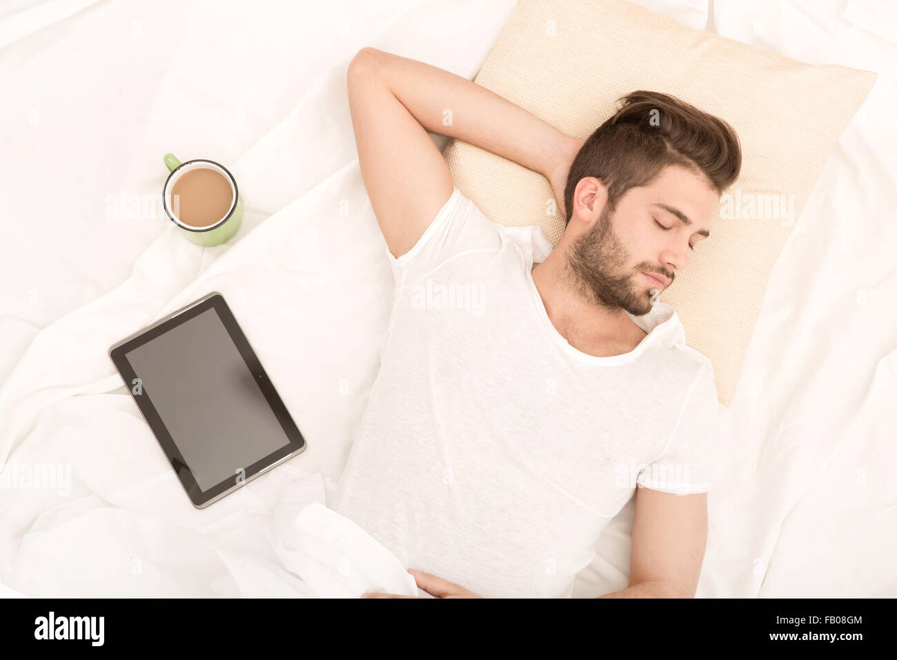 From above young masculine hi-res stock photography and images - Alamy