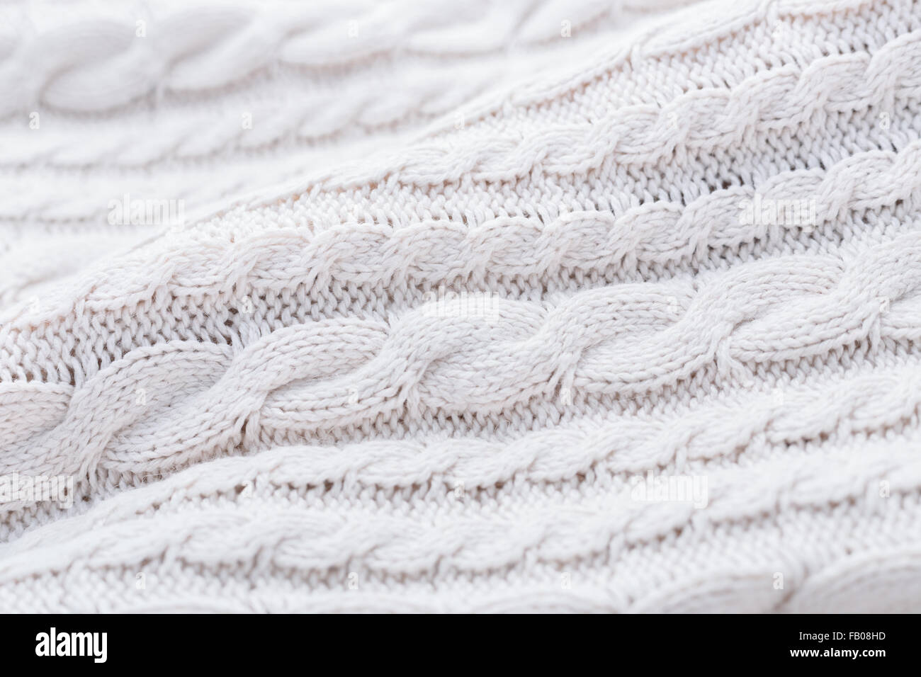 White knit fabric texture and background Stock Photo - Alamy