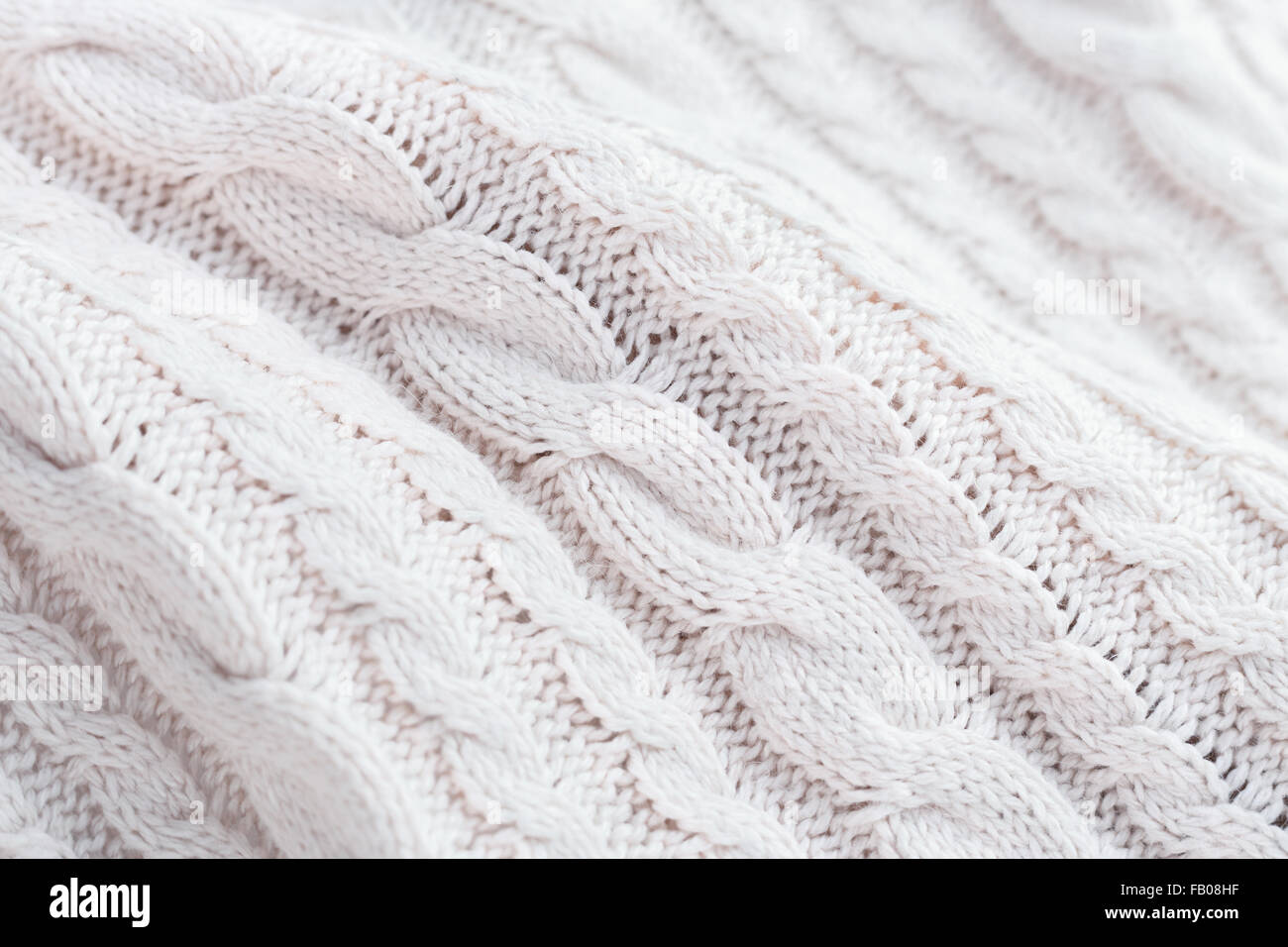 White knit soft fabric texture and background Stock Photo - Alamy