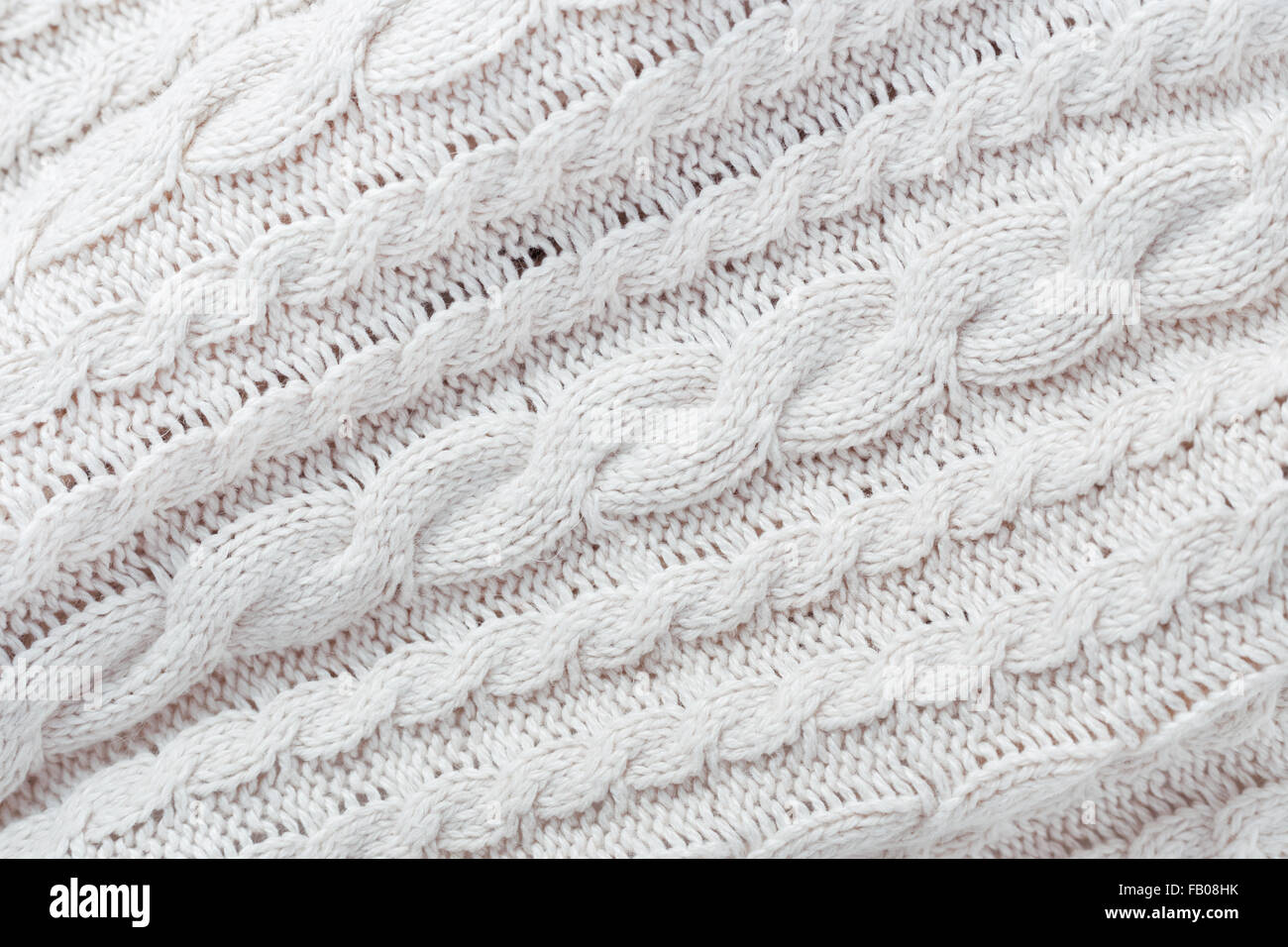 White knit fabric texture and background Stock Photo - Alamy