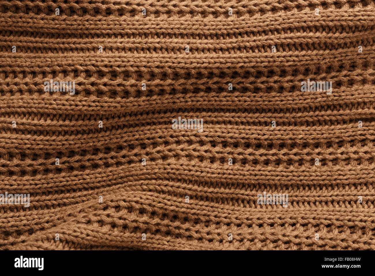 Brown knit fabric texture and background Stock Photo - Alamy