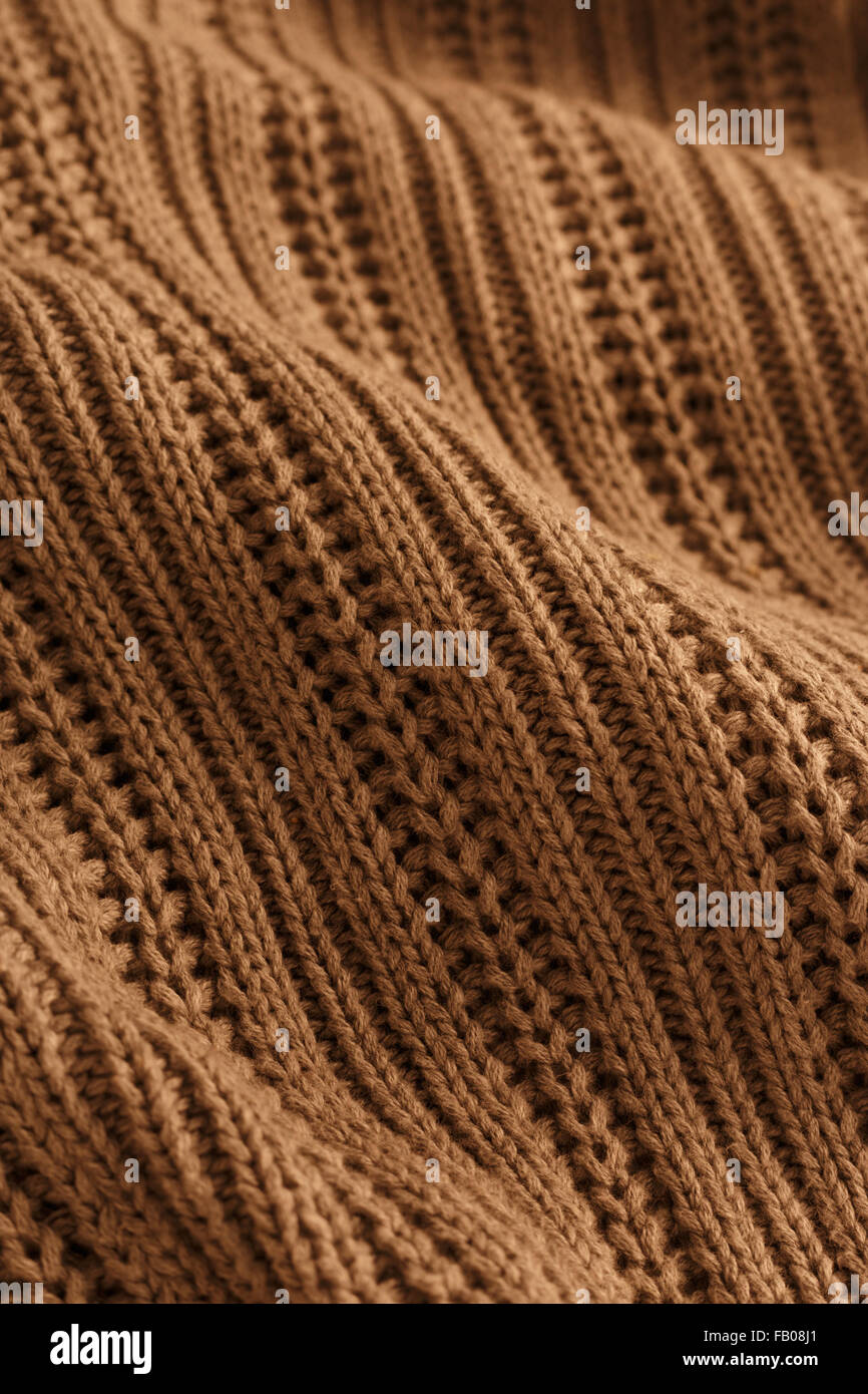 Knitted fabric texture background brown hi-res stock photography and ...