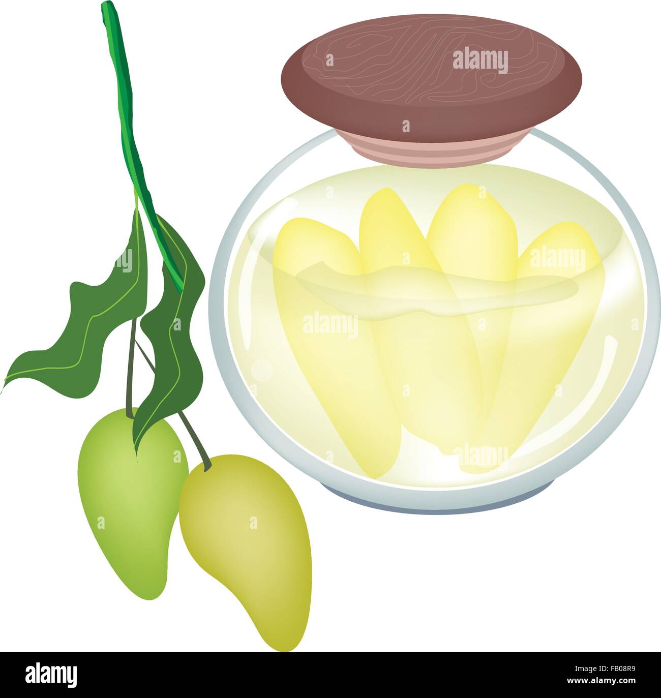 Mango pickle Stock Vector Images - Alamy