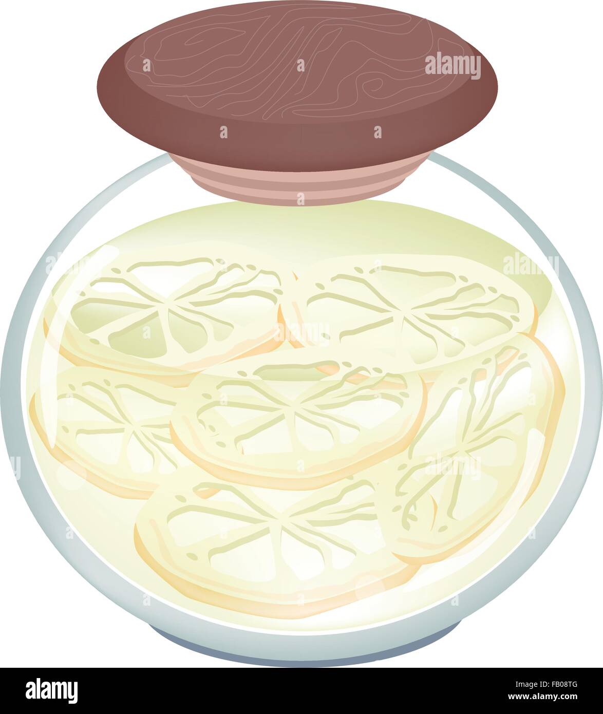 Illustration of Delicious Pickled Slice Lotus Roots or Water Lily Root ...