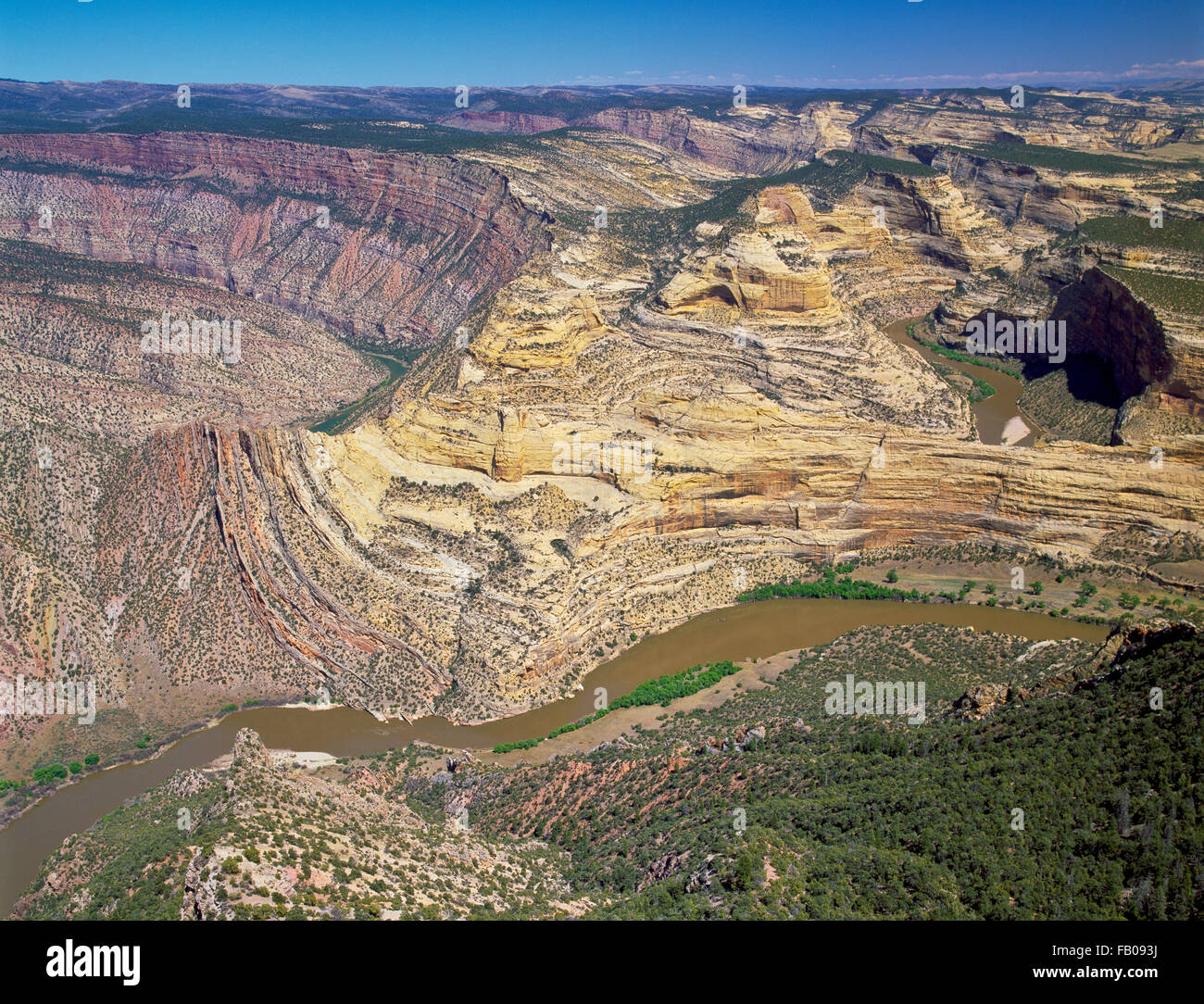 green and yampa river canyons viewed from harper's corner in dinosaur ...