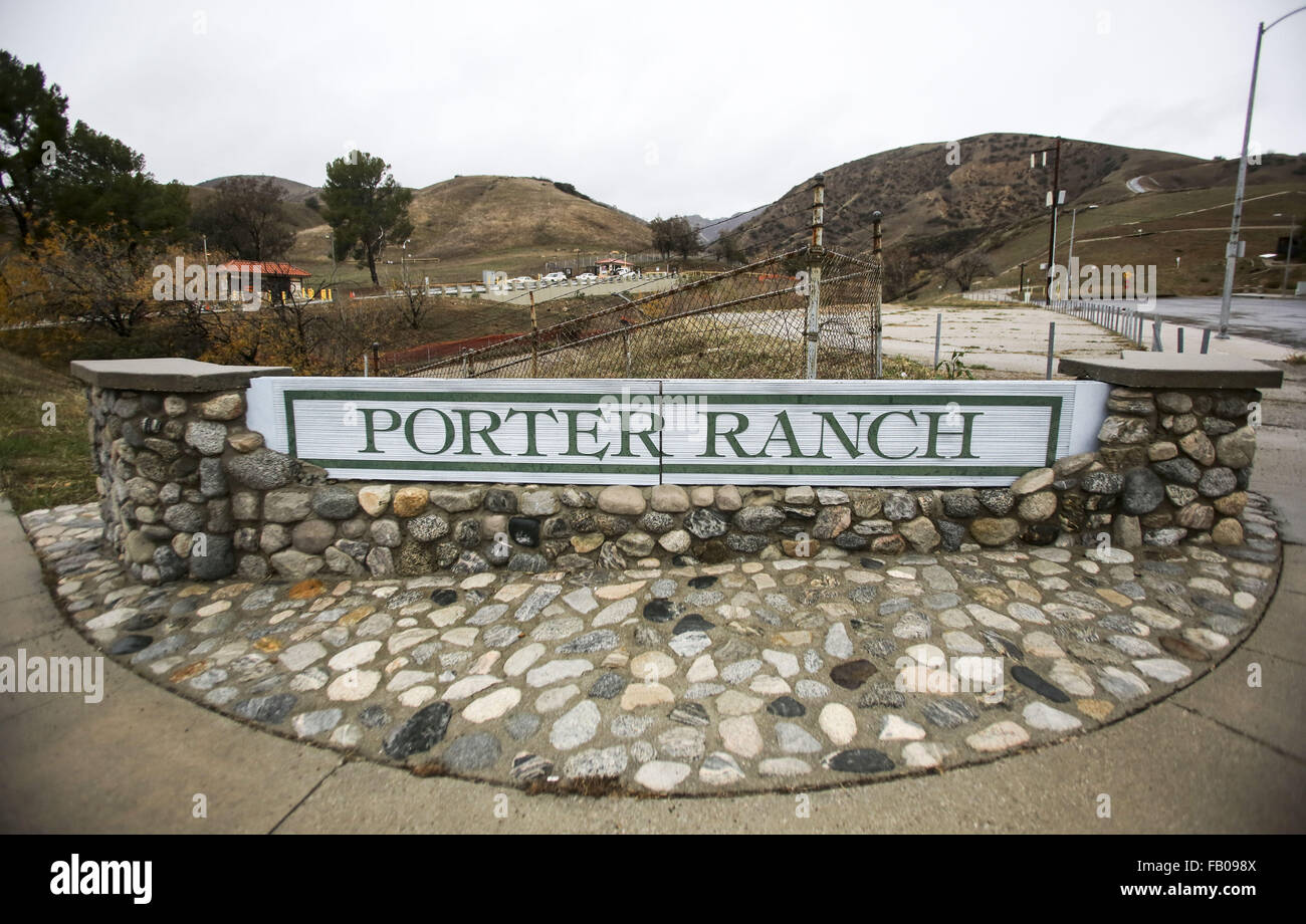 Los Angeles, California, USA. 6th Jan, 2016. The Aliso Canyon storage ...
