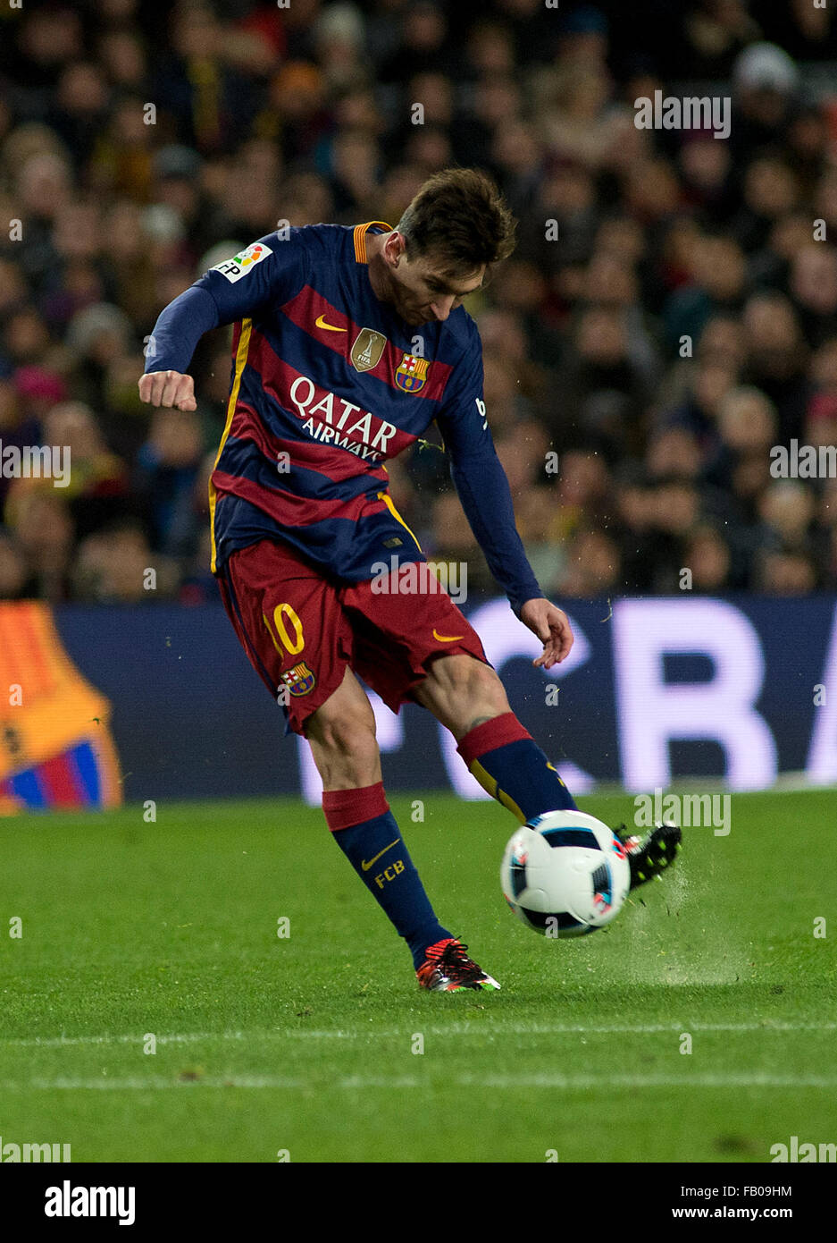 Barcelona, Spain. 6th Jan, 2016. FC Barcelona's Argentinian forward ...
