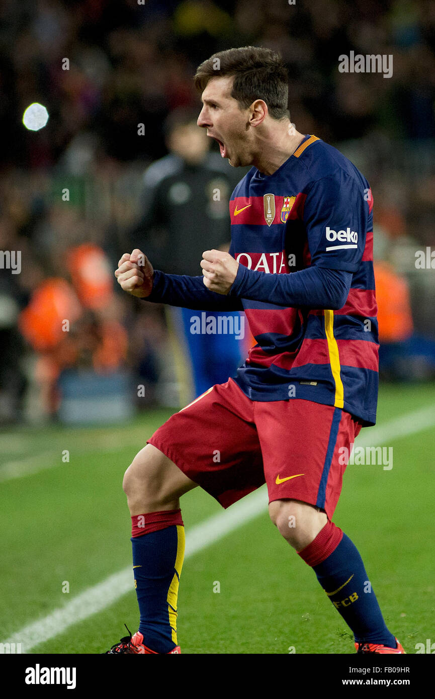 Barcelona, Spain. 6th Jan, 2016. FC Barcelona's Argentinian forward ...