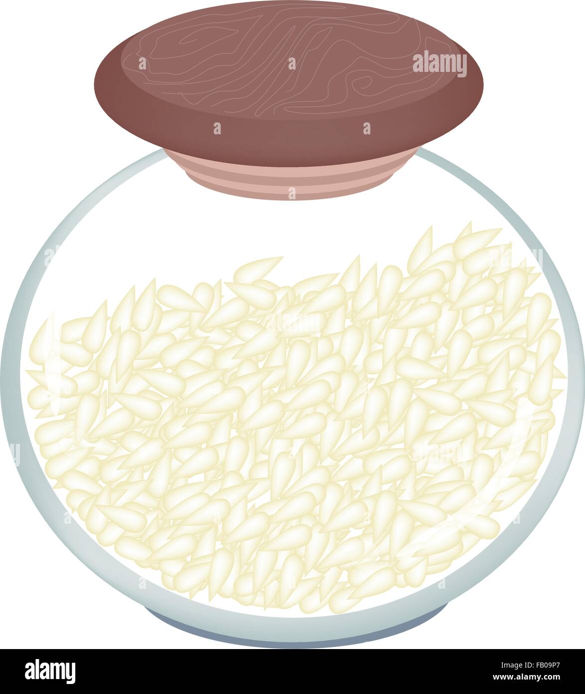 Raw organic white sesame Stock Vector Images - Alamy