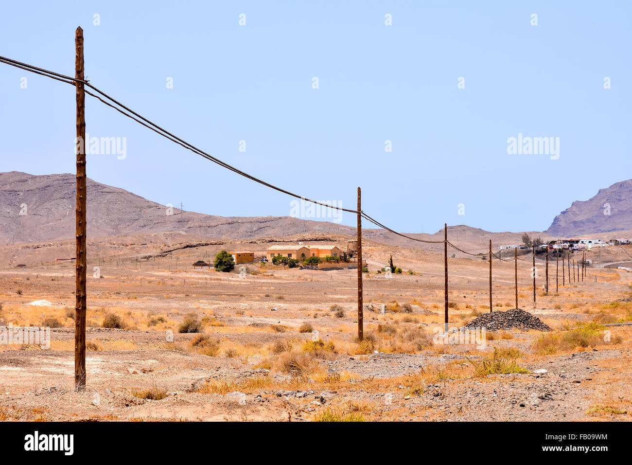 Dry Desert Landscape Stock Photo - Alamy