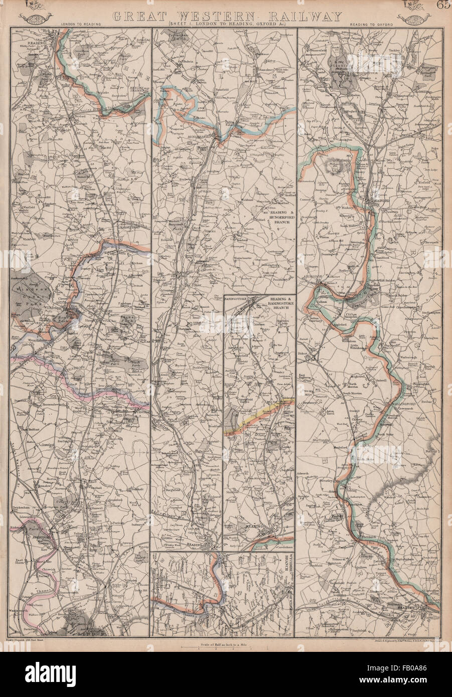 Windsor map hi-res stock photography and images - Alamy