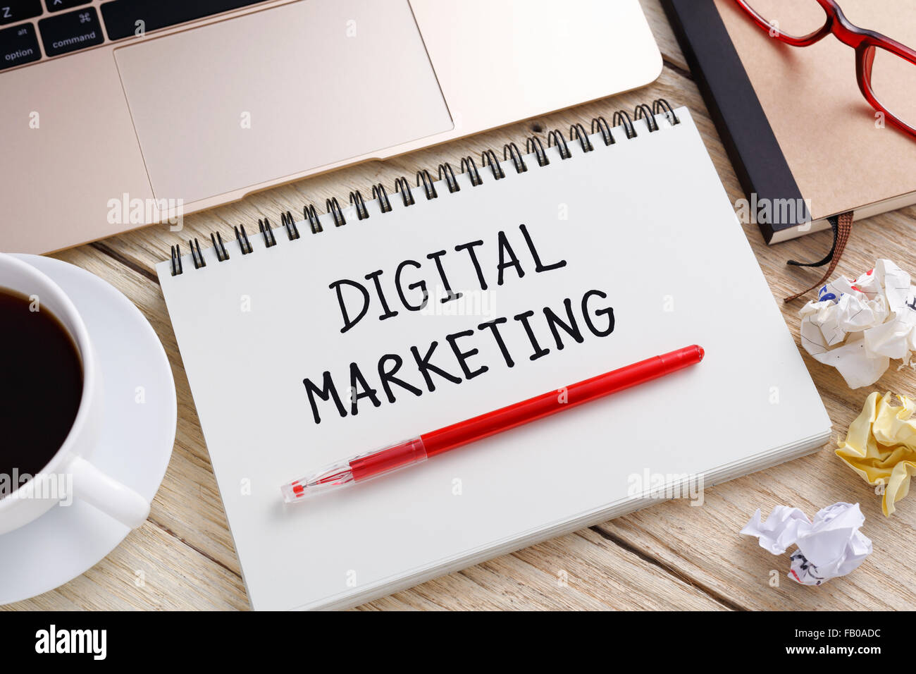 Desk marketing hi-res stock photography and images - Alamy