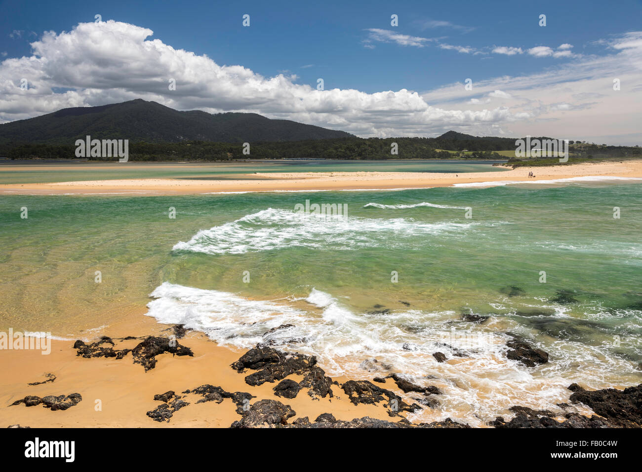 Sandy Beach inlet Stock Photo - Alamy