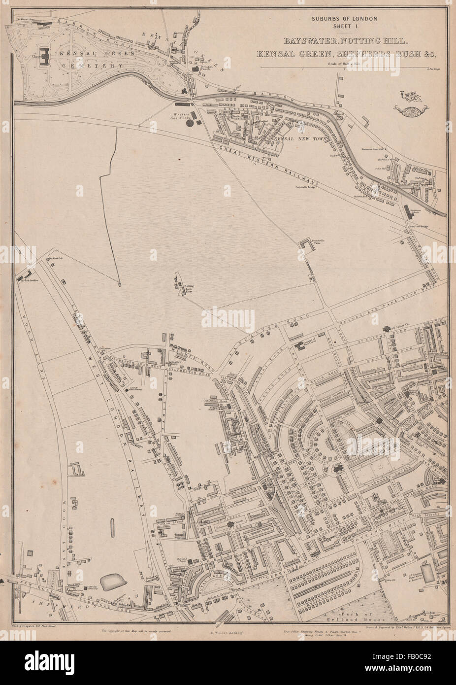 Maps of holland park london hi-res stock photography and images - Alamy