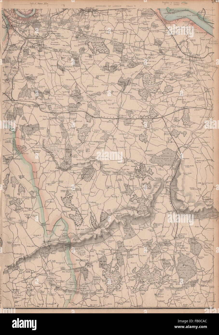 Bromley kent map hi-res stock photography and images - Alamy