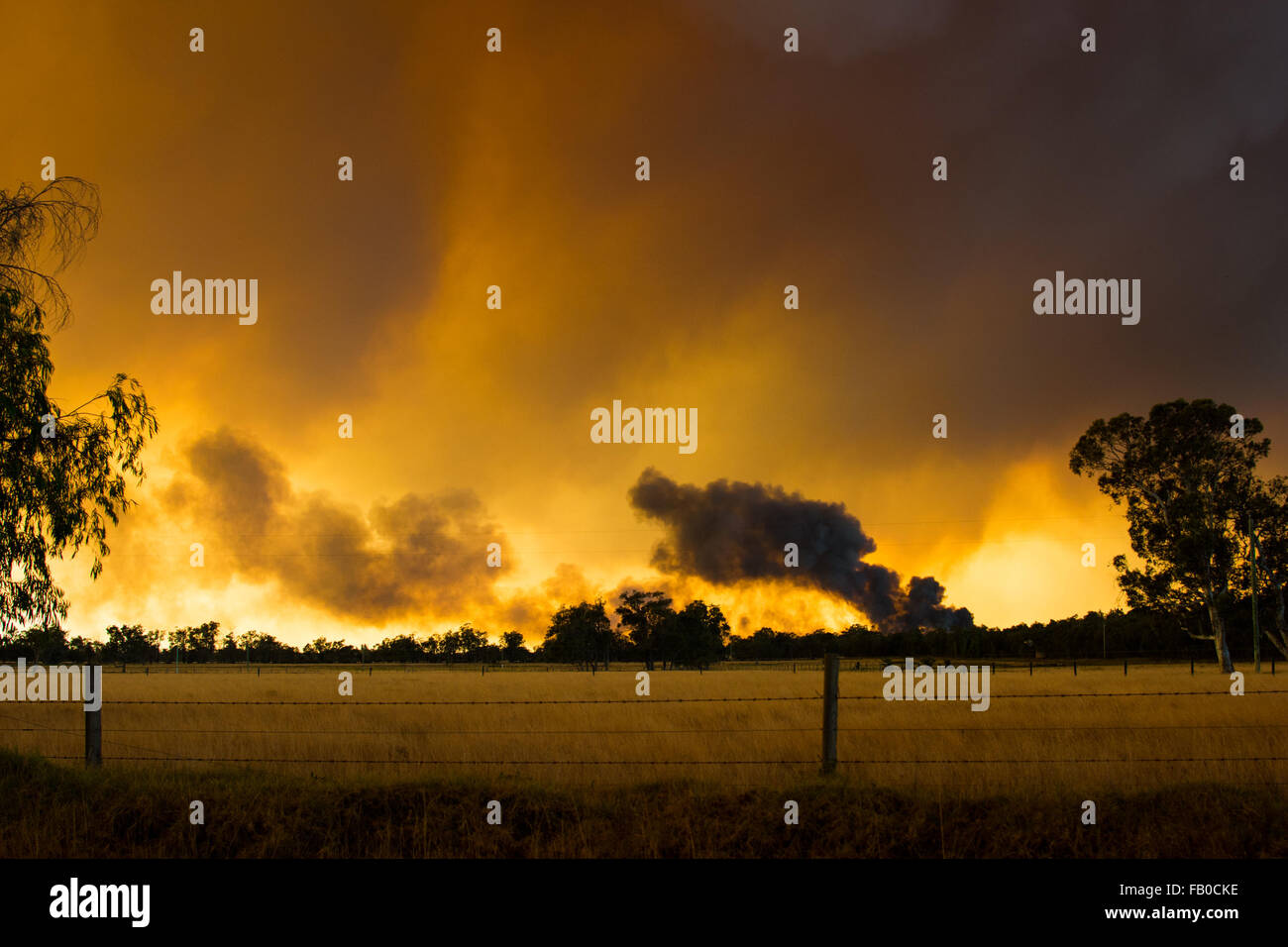 Waroona, Australia. 07th Jan, 2016. Waroona Cookernup bushfire on ...