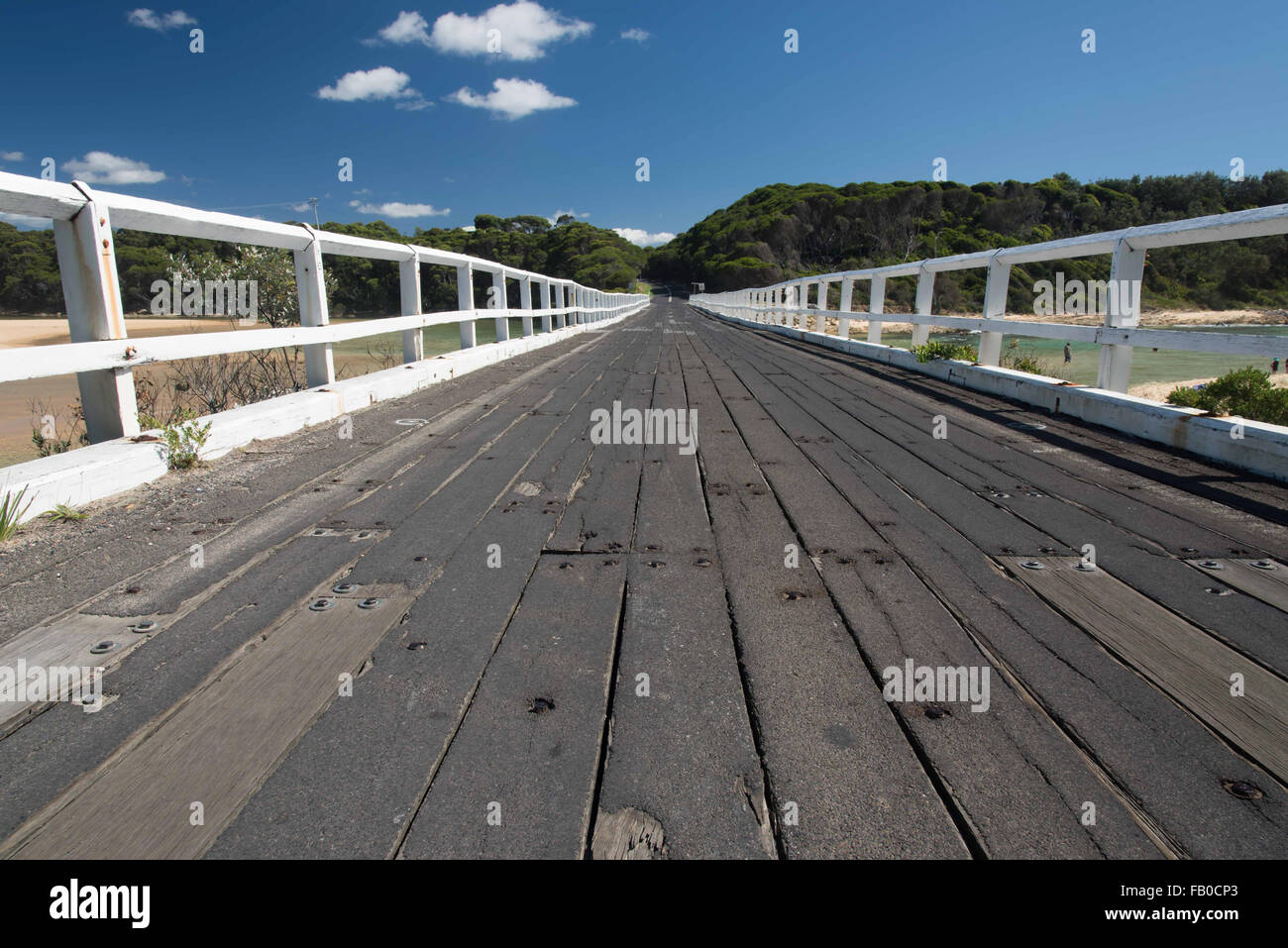 Wooden Road bridge Stock Photo - Alamy