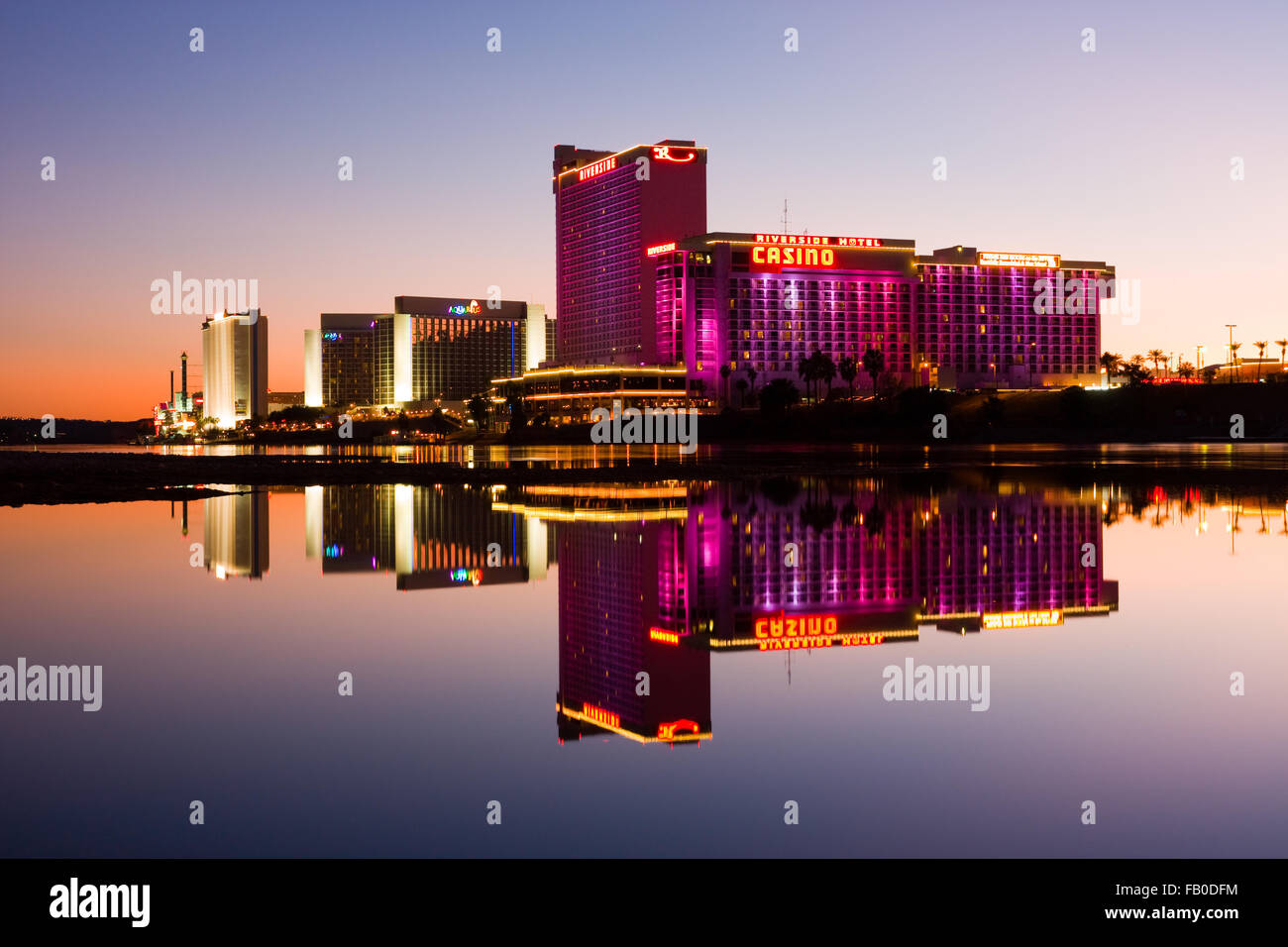 Laughlin Nevada at sunset Stock Photo - Alamy