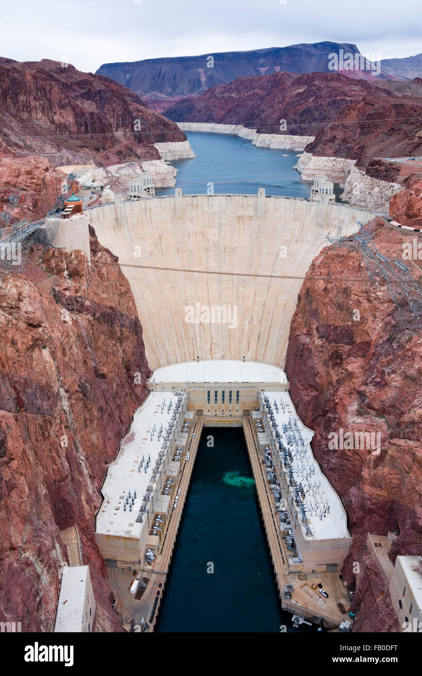 Aerial view dam lake hi-res stock photography and images - Alamy
