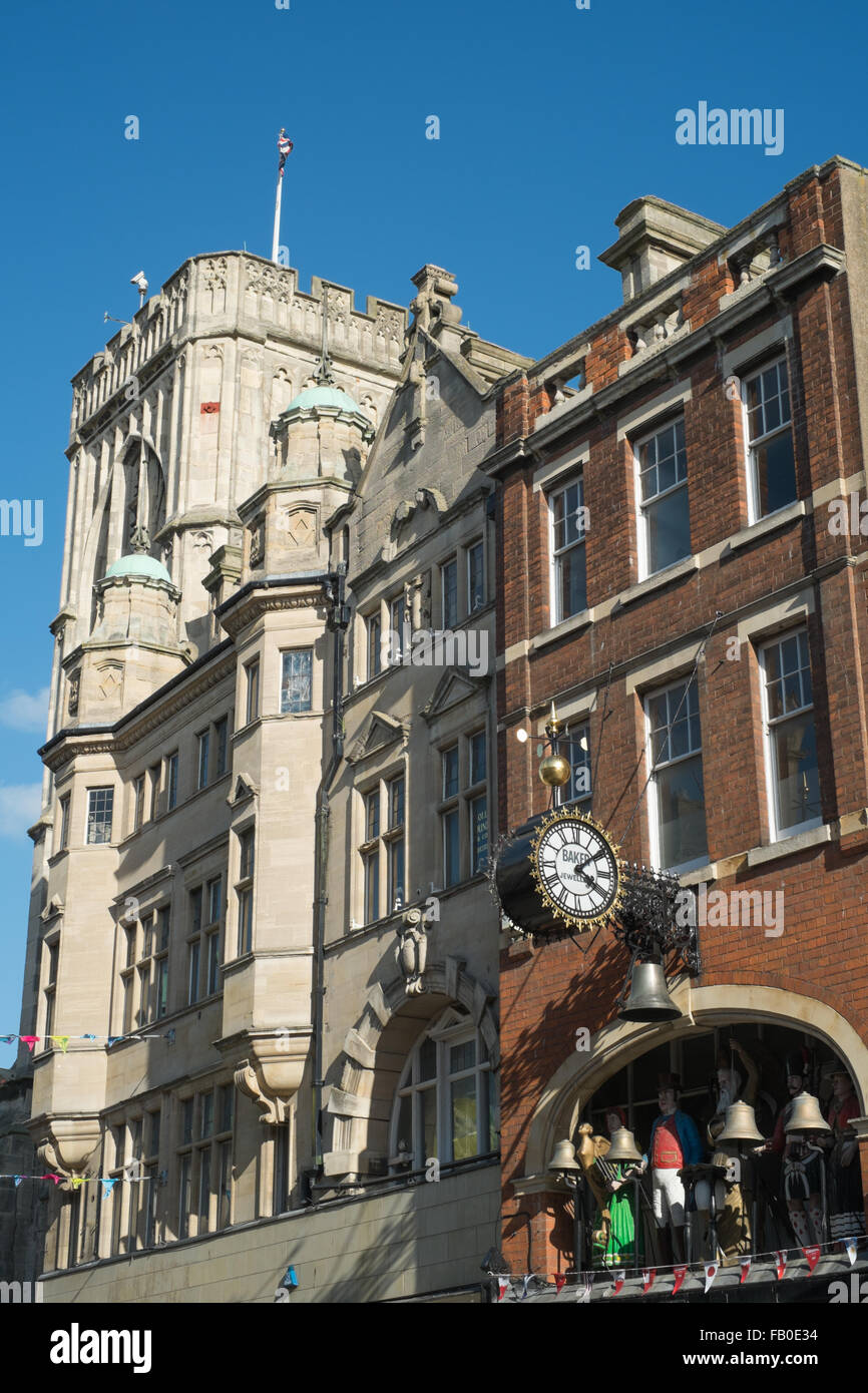 Shops in Gloucester's Southgate Street Stock Photo - Alamy