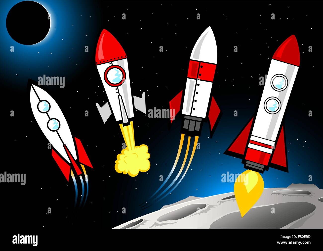 Different rocket types Stock Vector Images - Alamy