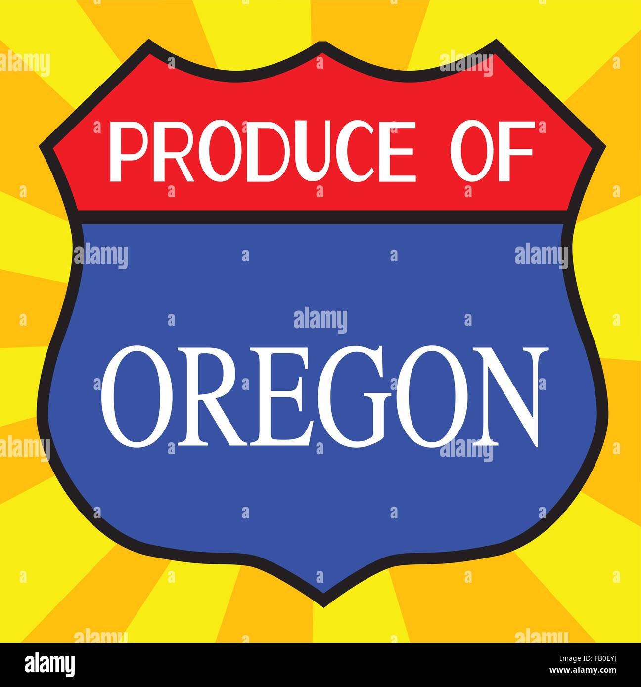 Oregon route 66 Stock Vector Images - Alamy