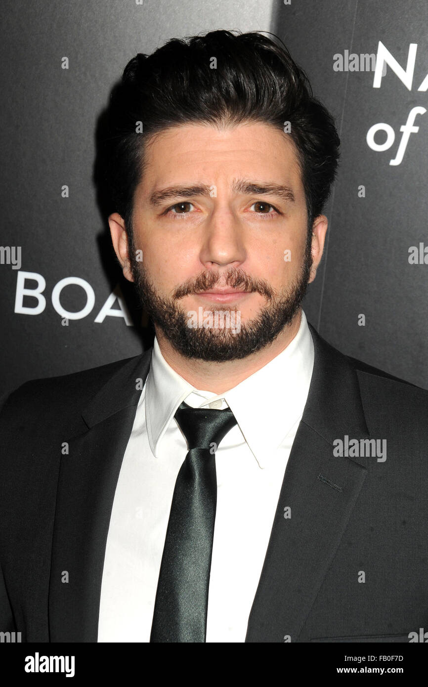 New York City. 5th Jan, 2016. John Magaro attends 2015 National Board ...