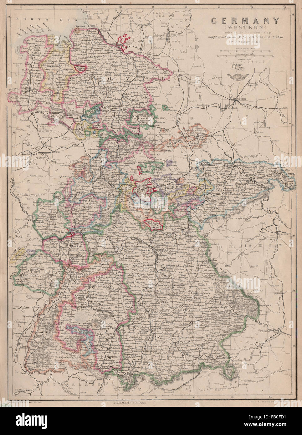 German States Map 1850