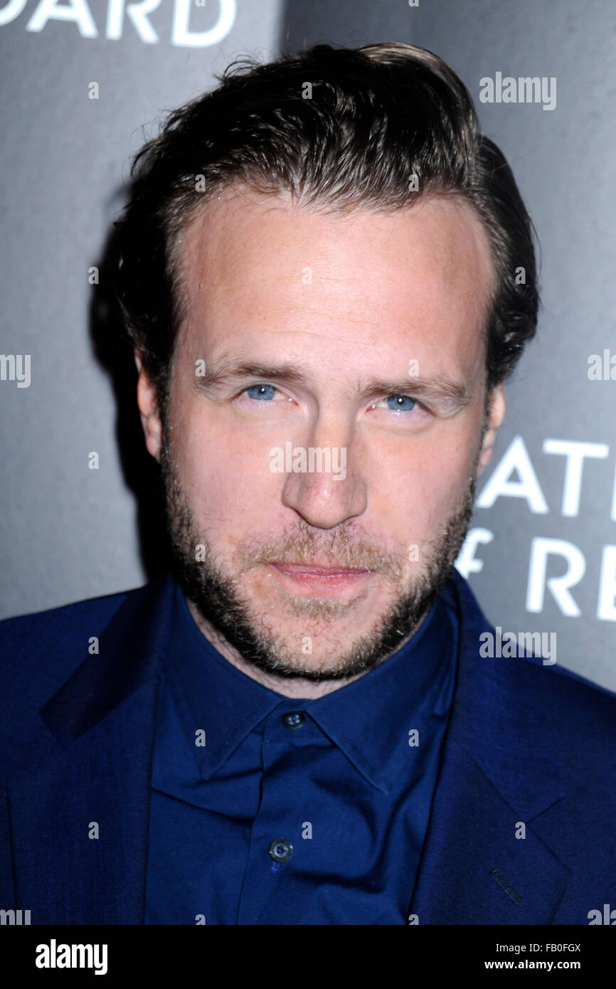 New York City. 5th Jan, 2016. Rafe Spall attends 2015 National Board of ...