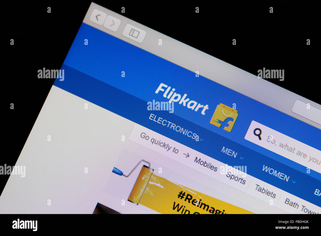 Flipkart website for online shopping in India Stock Photo - Alamy