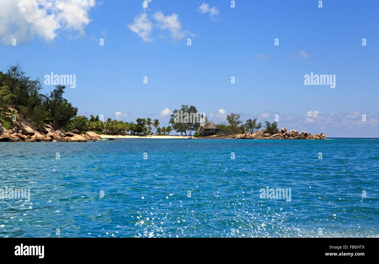 Beach at Constance Lemuria Resort. Praslin Island in Seychelles Stock ...