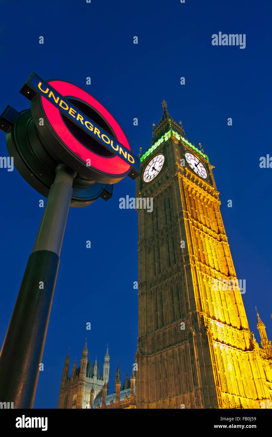 Houses of Parliament at dusk Westminster London UK Winter and ...