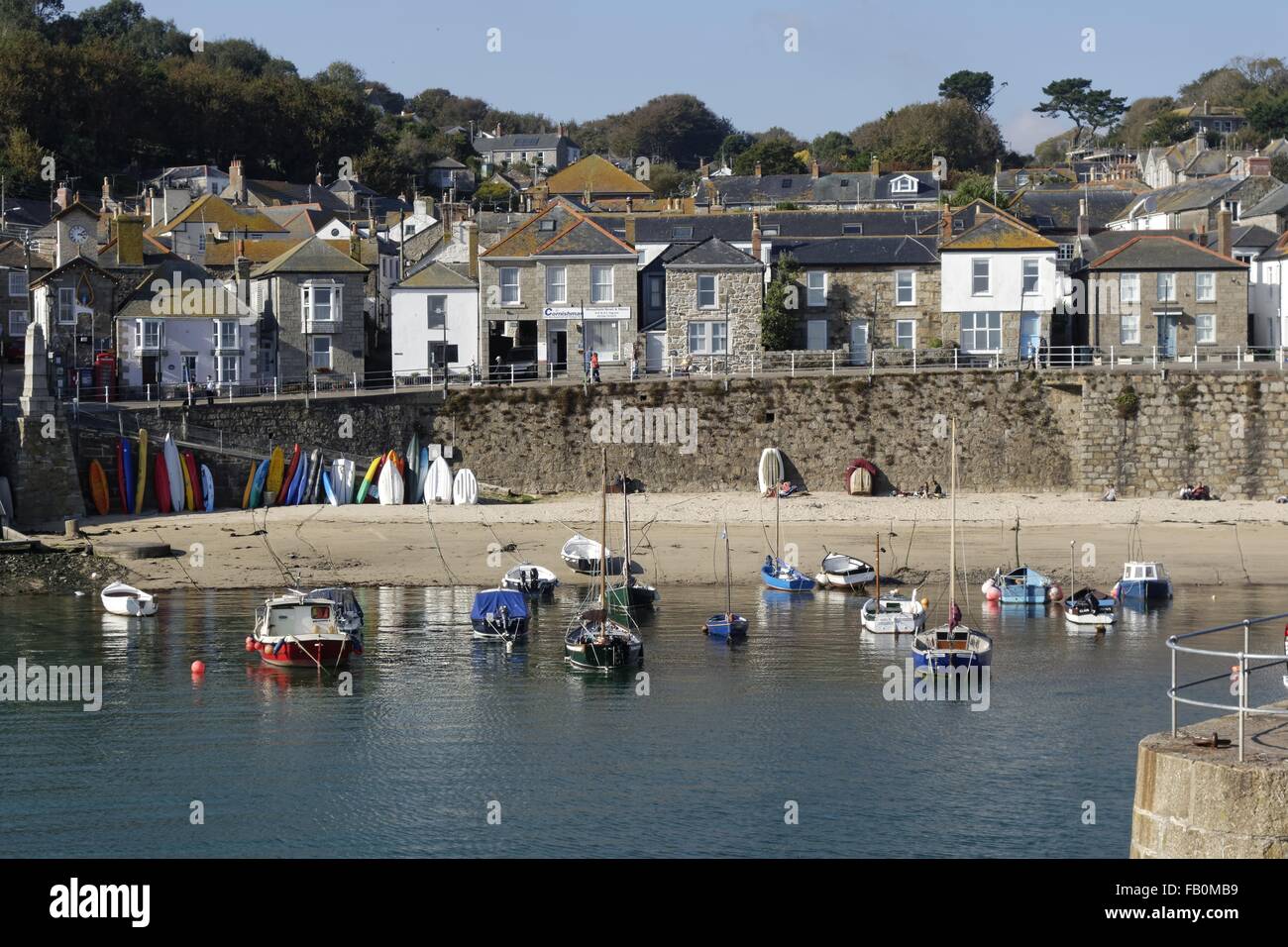 Harbour of Mousehole, UK, Cornwall Stock Photo - Alamy