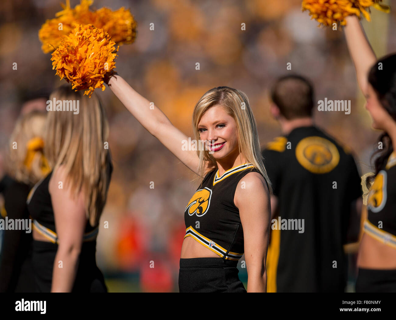 Pasadena, CA. 1st Jan, 2016. Iowa Hawkeyes dance team member Lexi ...
