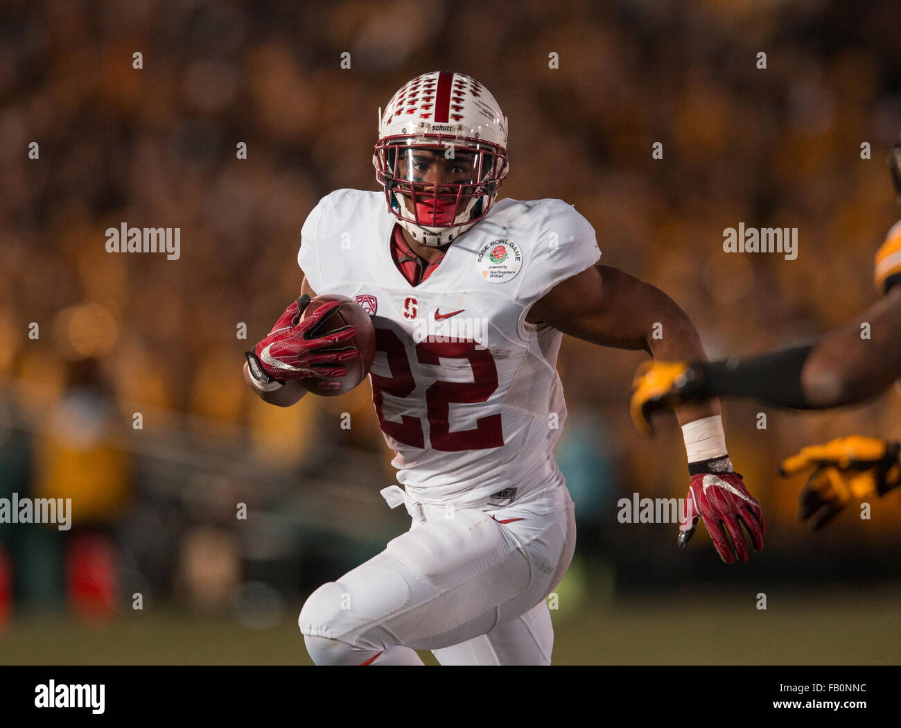 Pasadena, CA. 1st Jan, 2016. Stanford Cardinal running back (22 ...