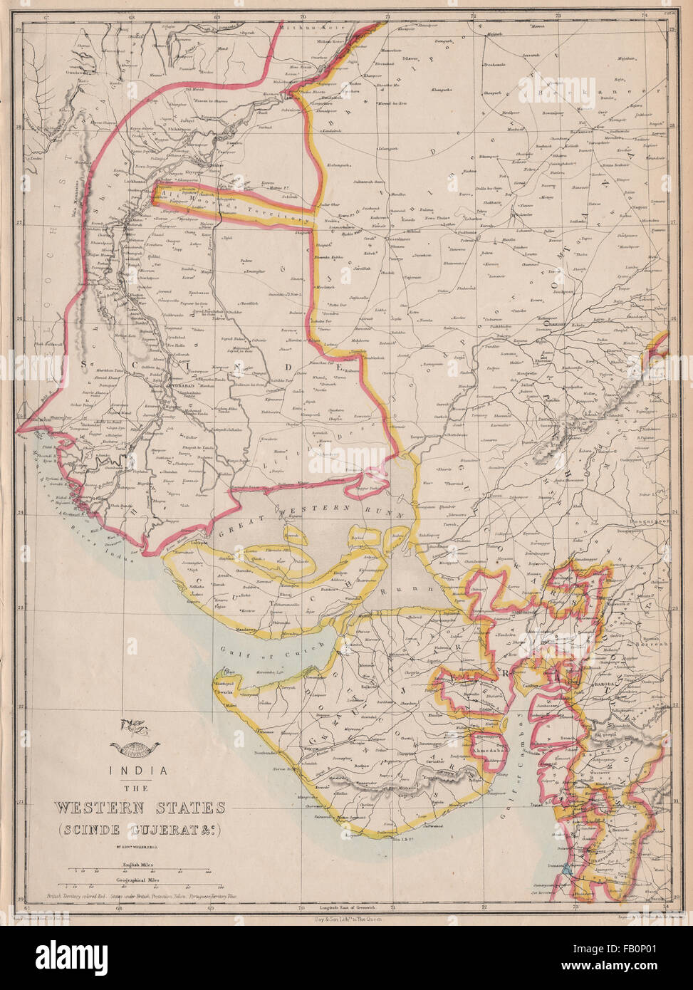 Western india map hi-res stock photography and images - Alamy
