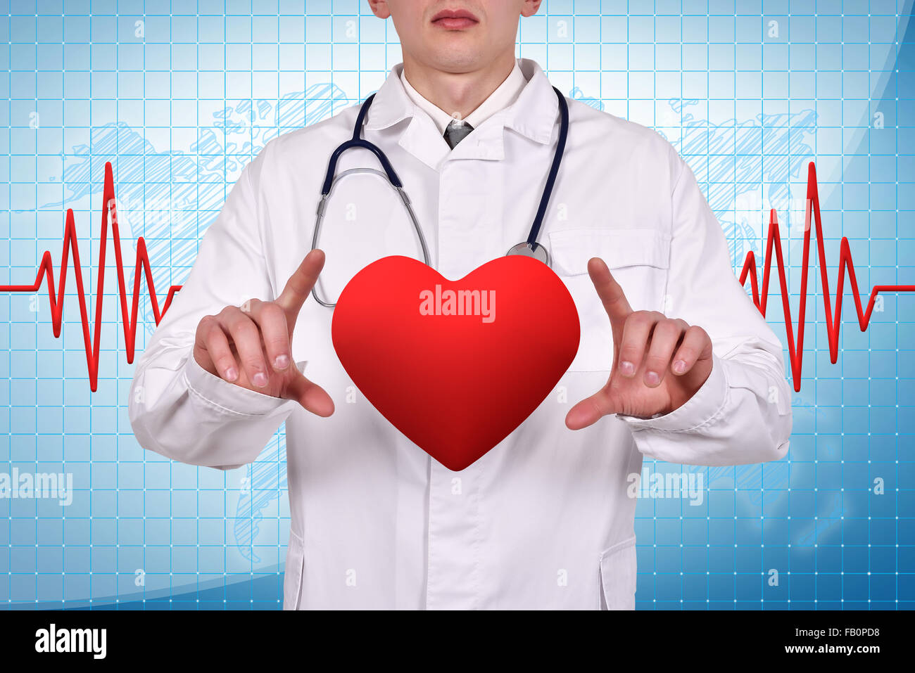Doctor professional heart rate hi-res stock photography and images - Alamy