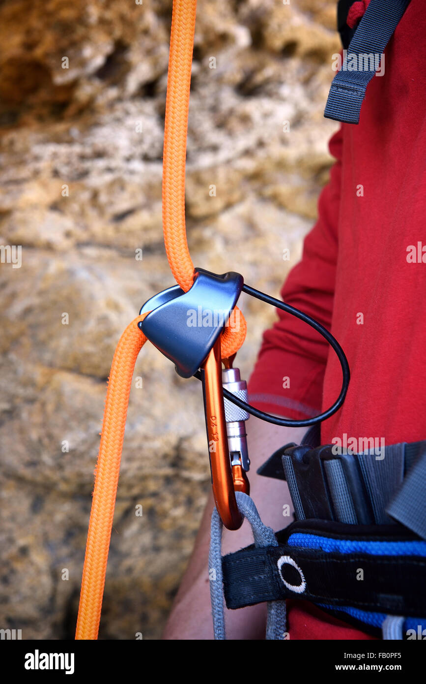 Mountain climbing rope hi-res stock photography and images - Alamy