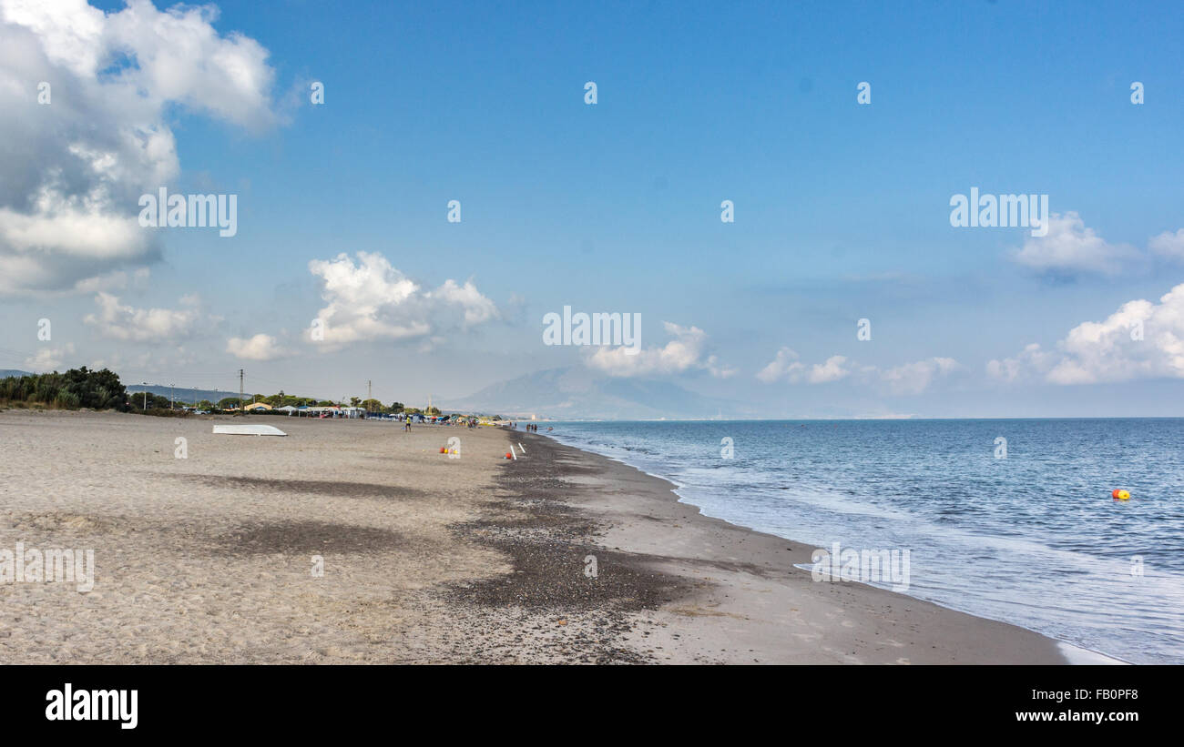 The italian beautiful beach of fine sand Stock Photo - Alamy